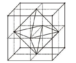 With the help of a labelled diagram show that there are four octahedral ...