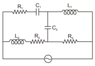 Draw the effective equivalent circuit of the circuit shown in figure ...