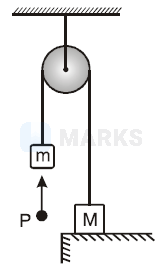 A light inelastic thread passes over a small frictionless pulley. Two ...