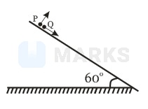 A particle P is projected from a point on the surface of a smooth inclined plane (see figure ...