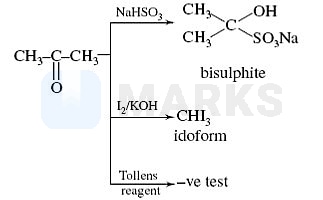 A compound (X) of molecular formula C 3 H 6 O forms bisulphate complex ...