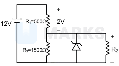 A Zener diode of Zener break-down voltage 10 V is connected as shown in ...