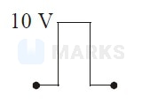 If in a p - n junction diode, a square input signal of 10 V is applied as shown Then the output ...