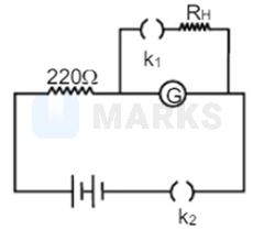 As shown in the figure initially switch k 1 is open and k 2 is closed ...