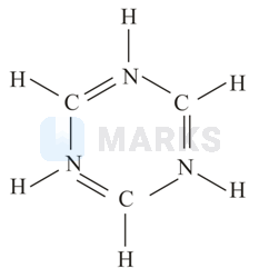 Which of the following represents the structure of inorganic benzene?