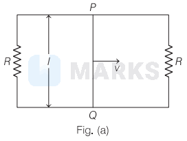 A rectangular loop circuit has a sliding wire PQ as shown in the figure. The loop is placed in a ...