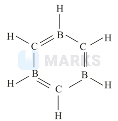 Which of the following represents the structure of inorganic benzene?