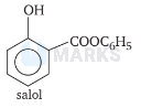 The functional groups present in 'salol' are