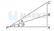 A vertical pole subtends an angle tan − 1 ( 2 1 ) at a point P on the ...