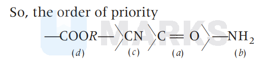 The order of priority of the following functional groups in IUPAC ...