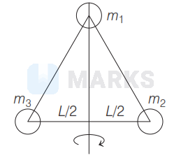 Three point-masses m 1 , m 2 and m 3 are located at the vertices of an ...
