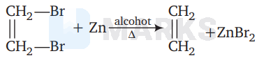 The metal used for the de-bromination reaction of 1, 2-dibromoethane