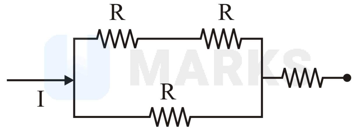 Different combination of 3 resistors of equal resistance R are shown in ...