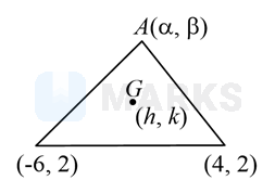 The locus of the centroid of the triangle formed by any point P on the ...