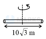 The radius of gyration of a cylindrical rod about an axis of rotation ...