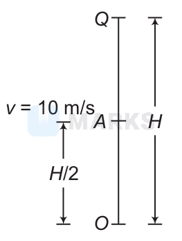 A ball is thrown vertically upward. It has a speed of 10 m / s when it ...