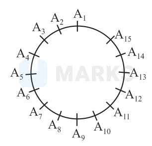 In a regular 15 - sided polygon with all its diagonals drawn, a ...