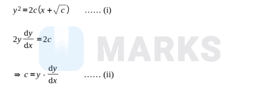 The order and degree of a differential equation obtained by eliminating ...