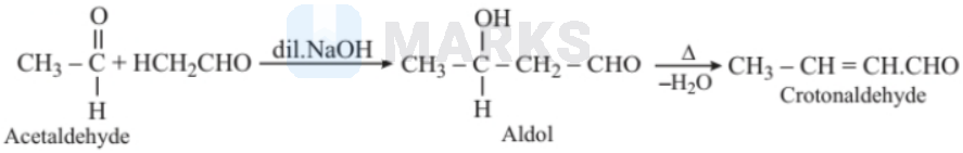 The product formed in aldol condensation is: