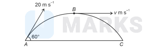 A Ball Is Projected From Point A With Velocity 20 M S − 1 At An Angle 6