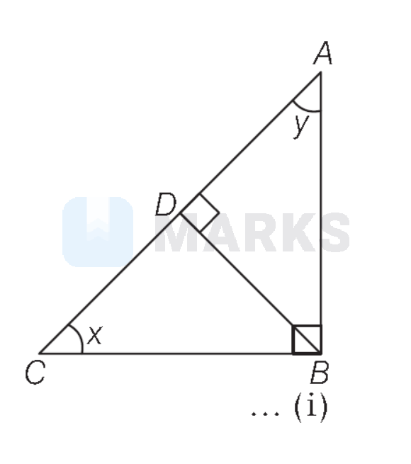 In a right angled triangle, if the difference between the two acute ...