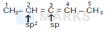 Hybridization of \(\mathrm{C}_2\) and \(\mathrm{C}_3\) of \(\mathrm{H ...